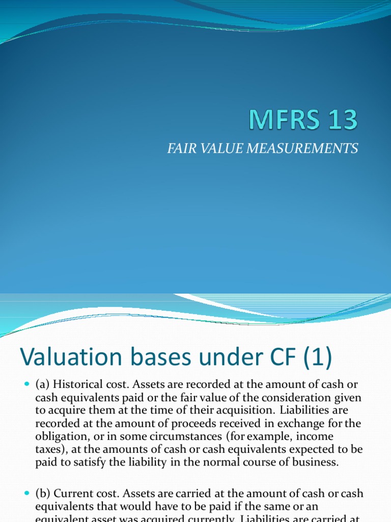MFRS 13 FValue | PDF | Fair Value | Valuation (Finance)