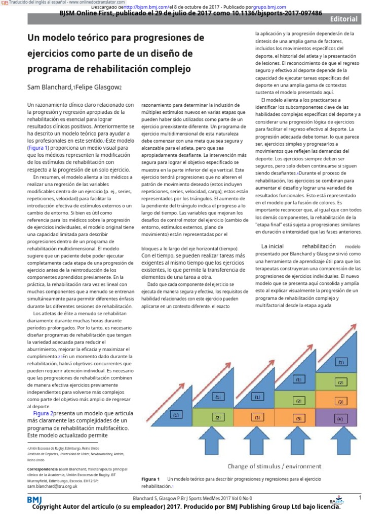 Un Modelo Teórico para Progresiones de Ejercicios Como Parte de Un Diseño de Programa de ...