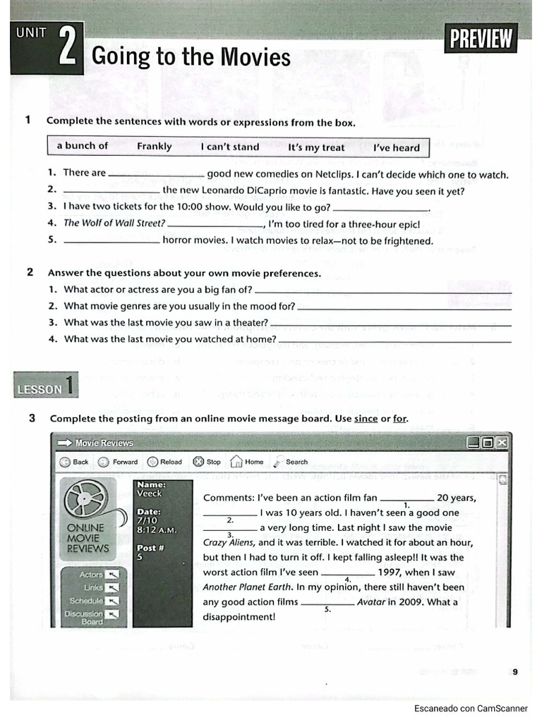 UNIT 2 - Preview and Lesson 1 | PDF