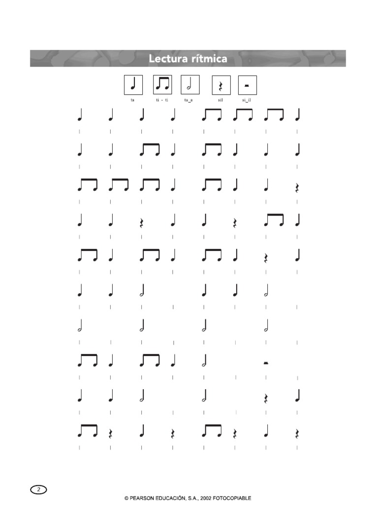 Ejercicios Ritmicos 1 | PDF
