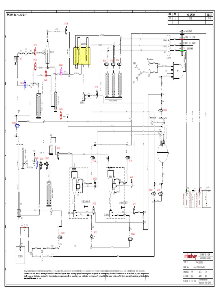 BC-5300&BC-5390 Fluidic Diagram | PDF