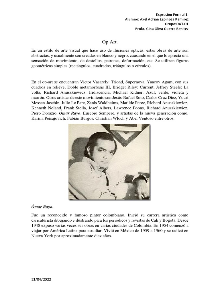 Op Art | PDF | Estética | Arte Moderno