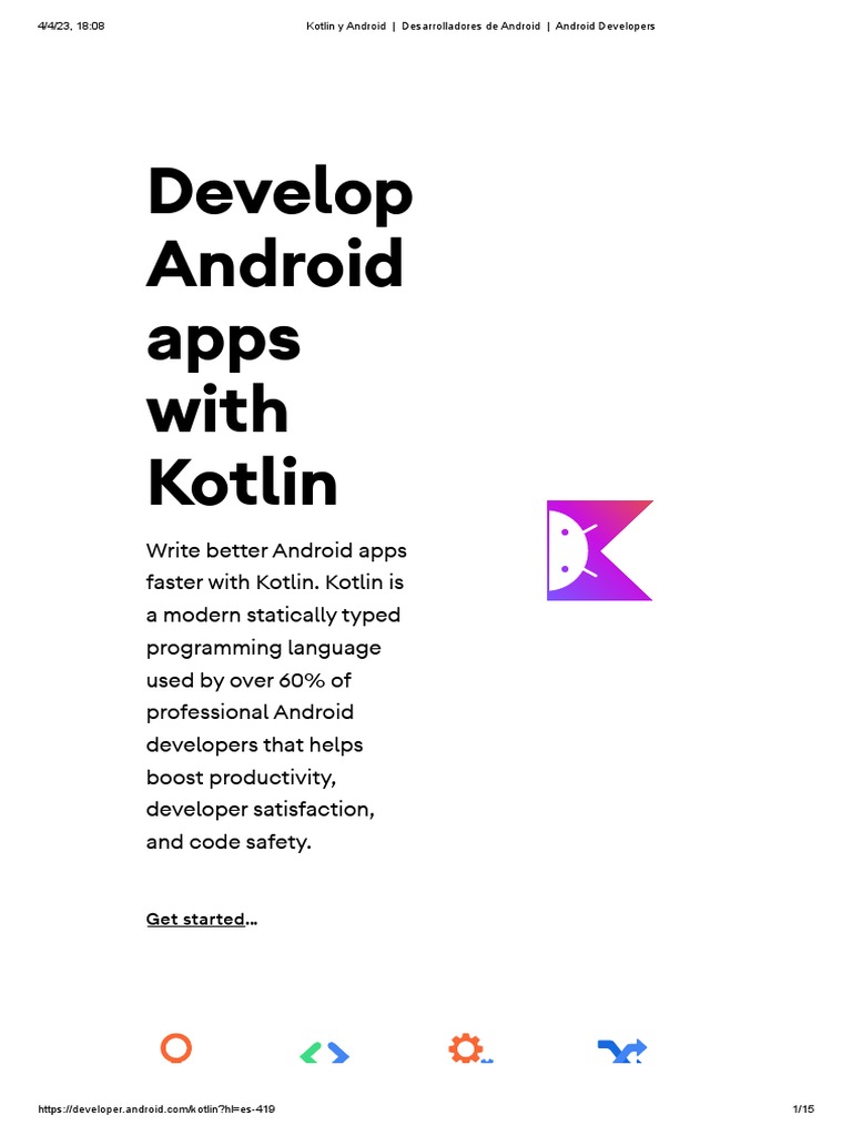 Kotlin y Android - Desarrolladores de Android - Android Developers | PDF | Android (Operating ...