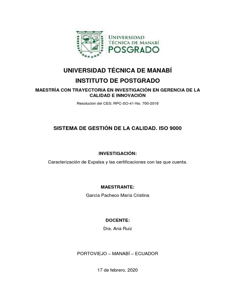 Expalsa, Exportadora de Alimentos S.A. | PDF | Análisis de Riesgo y ...