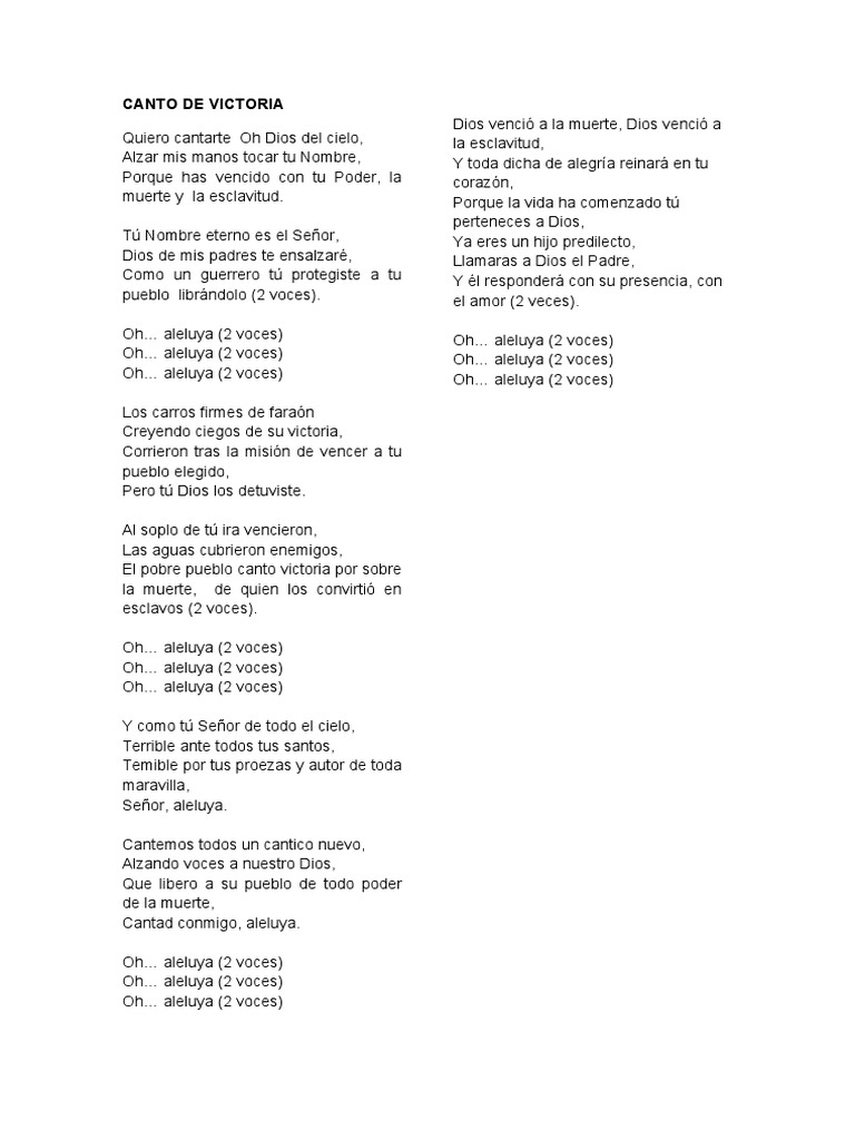 Canto de Victoria | PDF