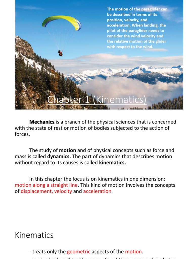 Kinematics | PDF | Acceleration | Kinematics