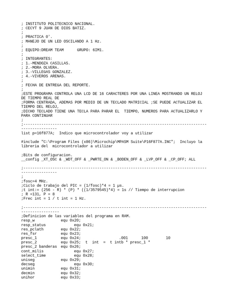 Codigo Practica 2 | PDF | Datos de computadora | Ingenieria Eléctrica