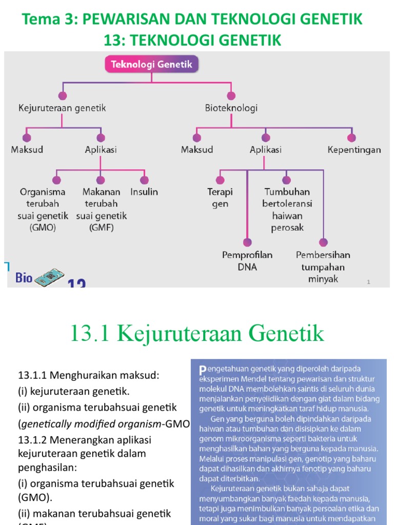 Bio T5 Bab 13 Teknologi Genetik | PDF