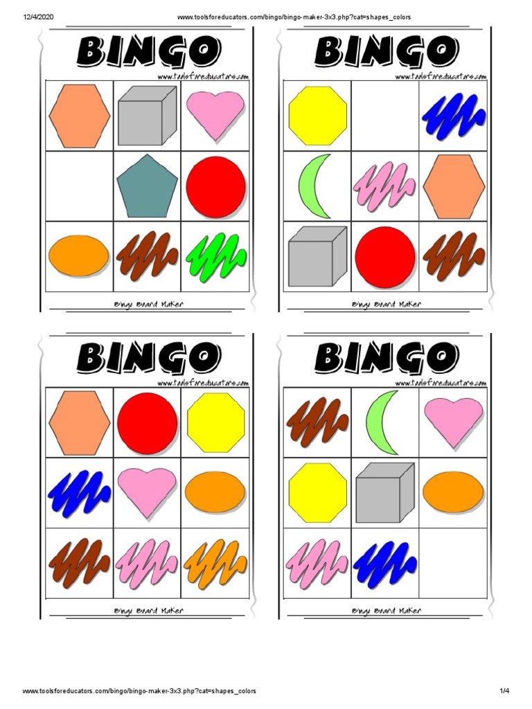 Bingo Maker 3x3 | PDF