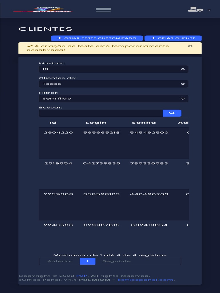 P2P kOfficePanel | PDF