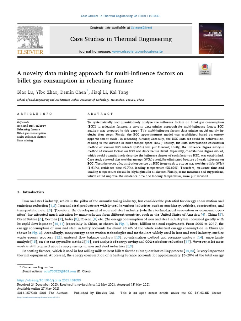 A Novelty Data Mining Approach For Multi Influence Factors On Billet