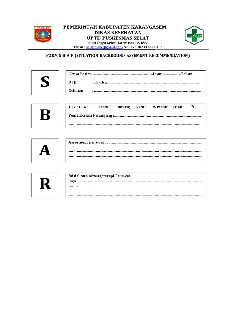 Form Sbar | PDF