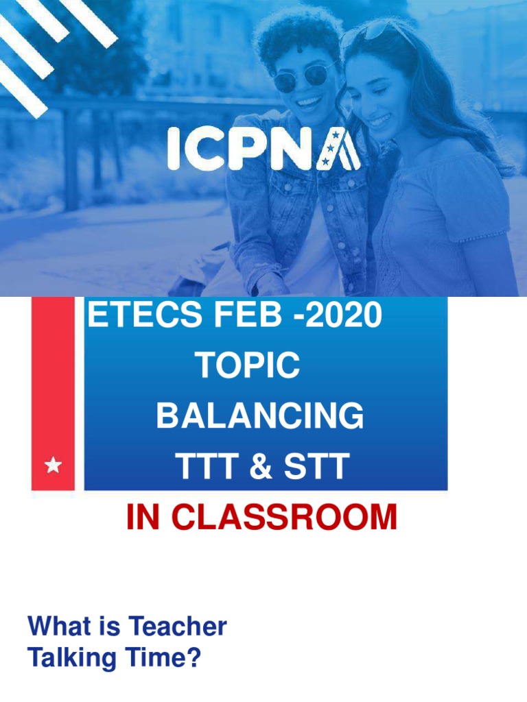 Balancing TTT and STT in the ESL Classroom | PDF | English As A Second Or Foreign Language ...