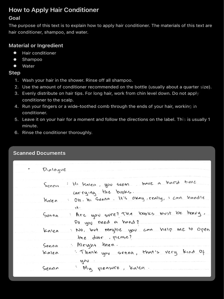 How To Apply Hair Conditioner | PDF