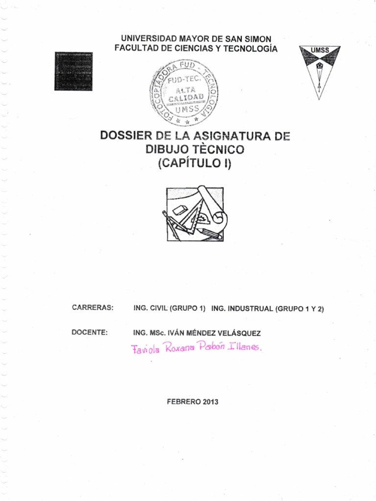Dibujo Tecnico Dossier Ivan Mendez Cap 1 | PDF Dibujo Tecnico Dossier Ivan Mendez Cap 1 | PDF
