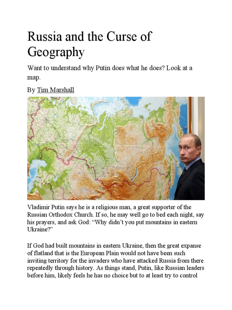 Russia's Geography and Putin's Strategy | PDF