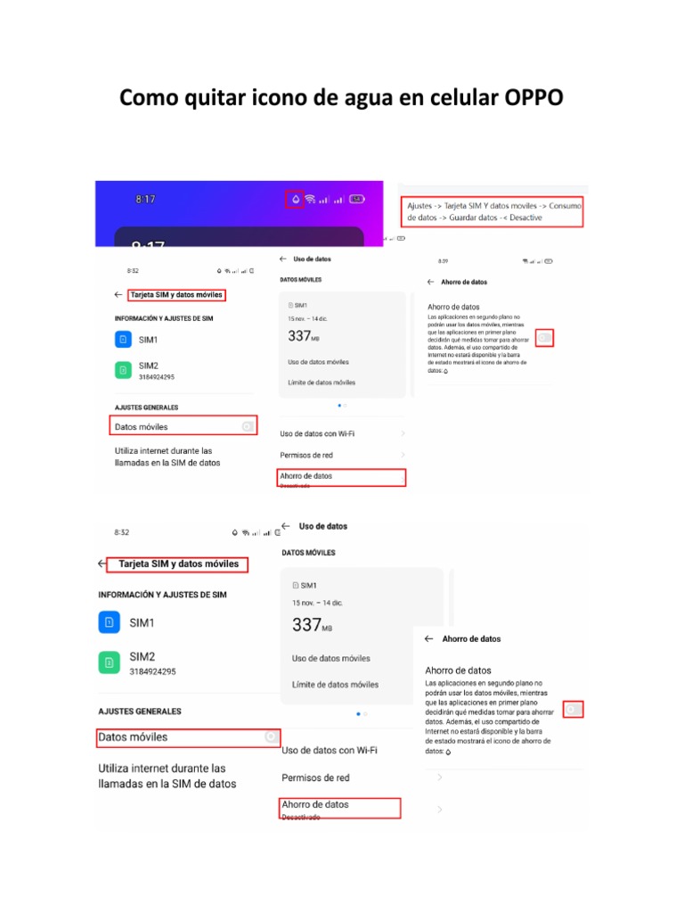 Quitar icono de agua en OPPO | PDF
