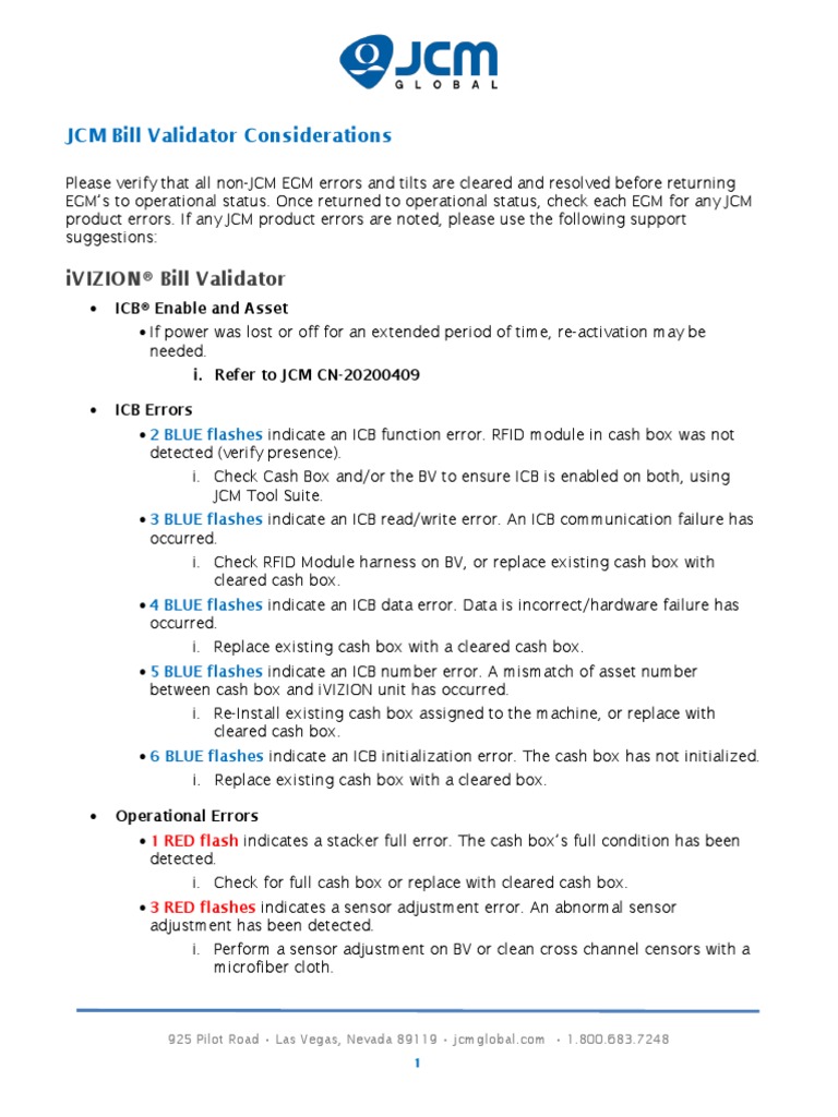 JCM Quick Tips Bill Validators | PDF | Computer Science | Computer Architecture