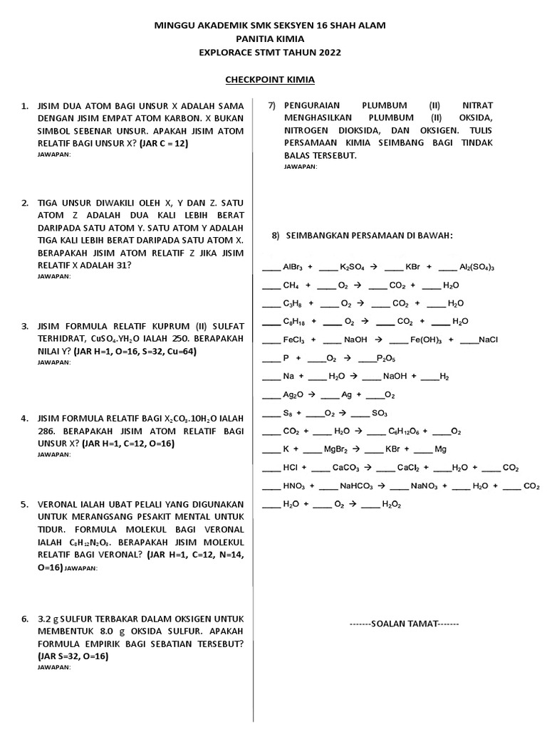 Explorace Kimia | PDF