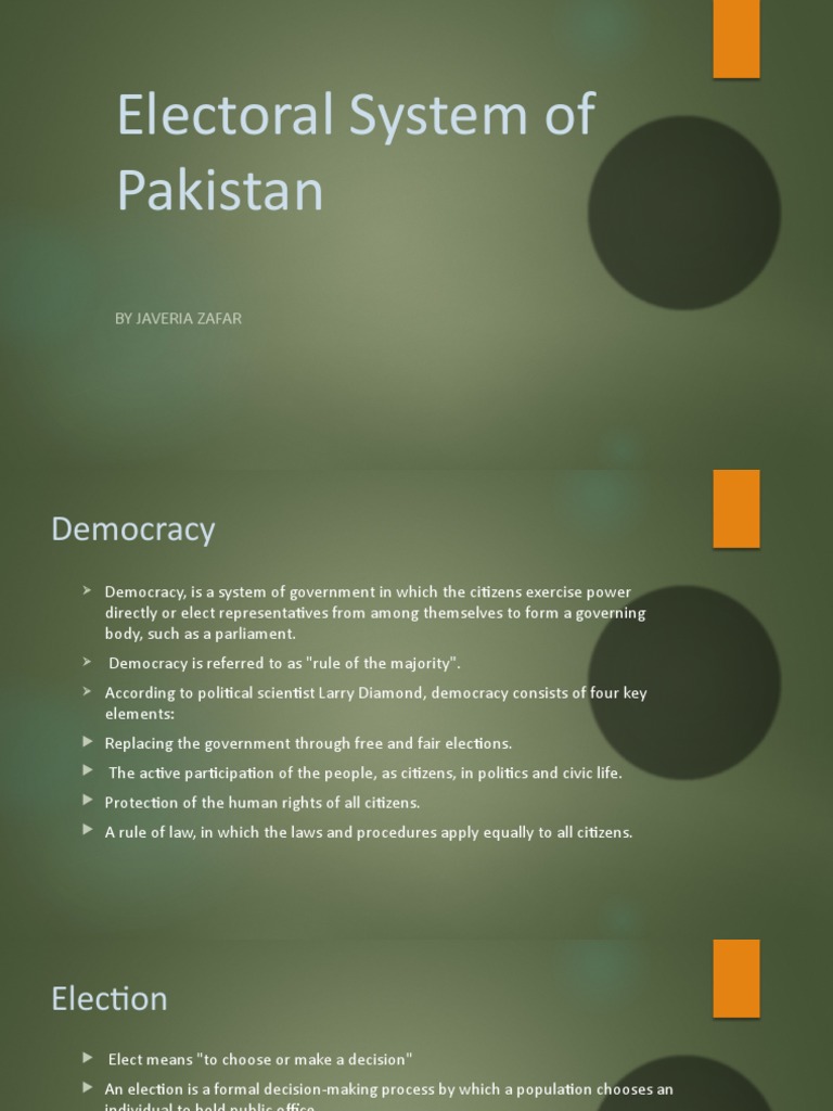 Pakistan's Electoral System Explained | PDF | Parliament Of Pakistan ...