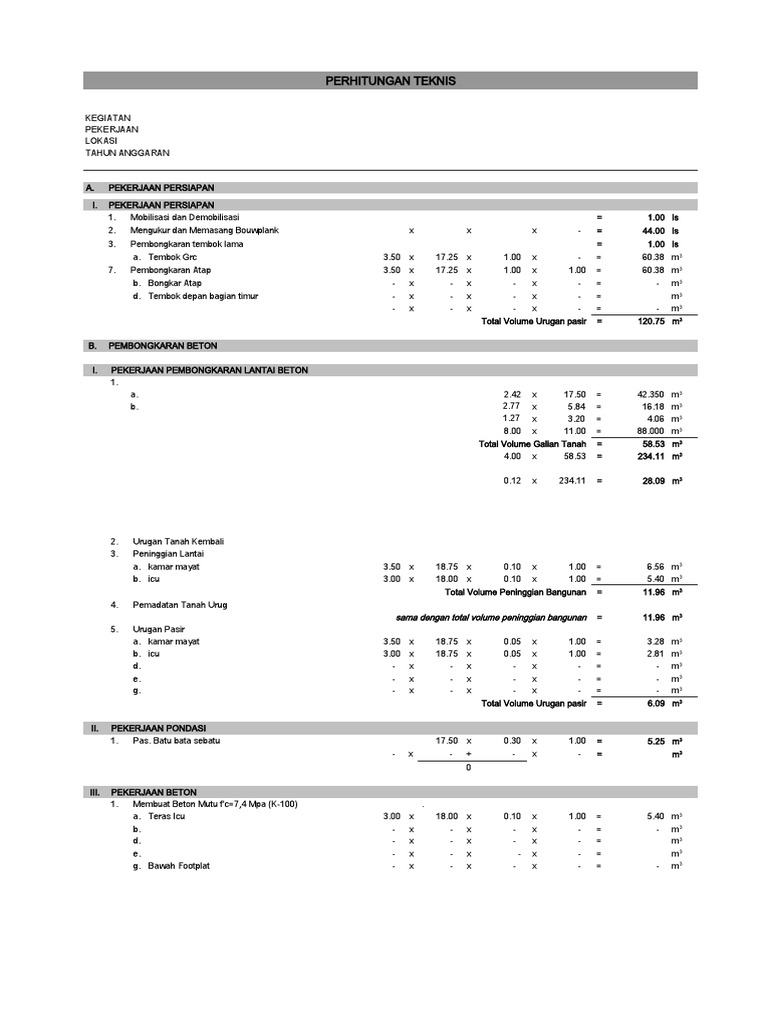 RAB Lantai 4 Gedung Baru | PDF