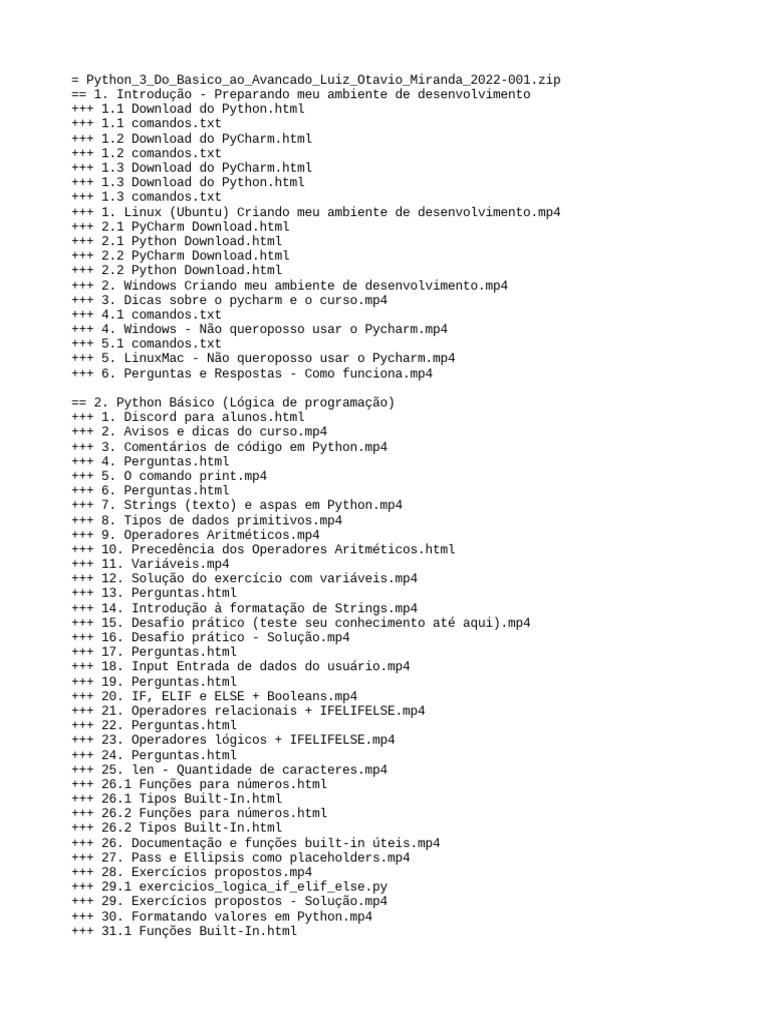 Python 3 Do Basico Ao Avancado Luiz Otavio Miranda 2022 | PDF | Padrão ...