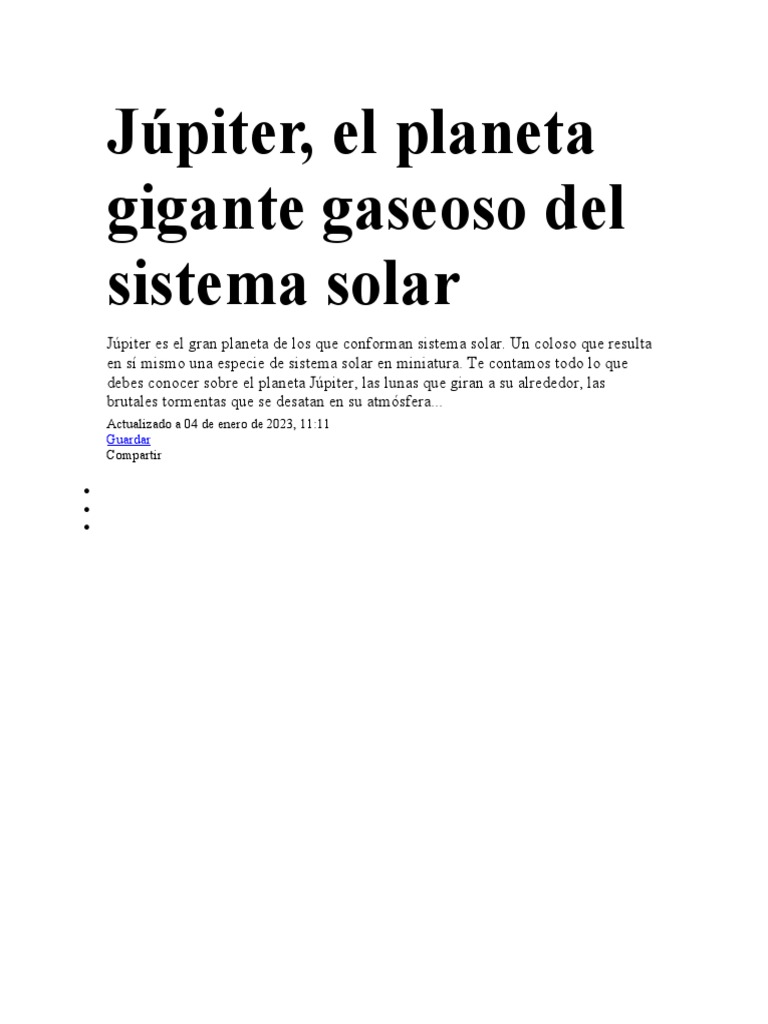 Júpiter | PDF | Júpiter | Atmósfera