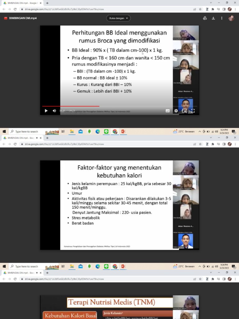 Cara Hitung Status Gizi DM | PDF