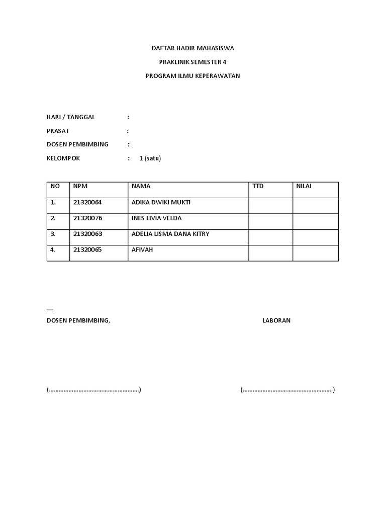 Absenn Lab Semester 4 | PDF