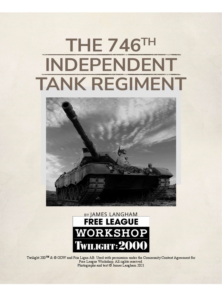 892077-746th Independent Tank Regiment | PDF | Battalion | Company ...