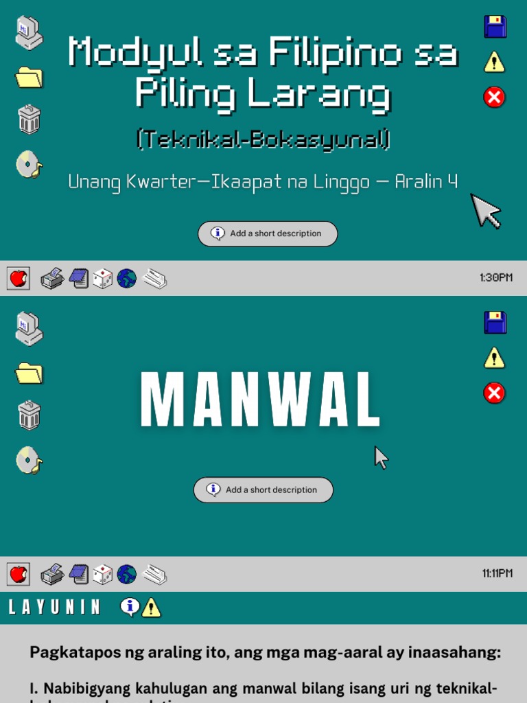 Aralin 4 Manwal | PDF