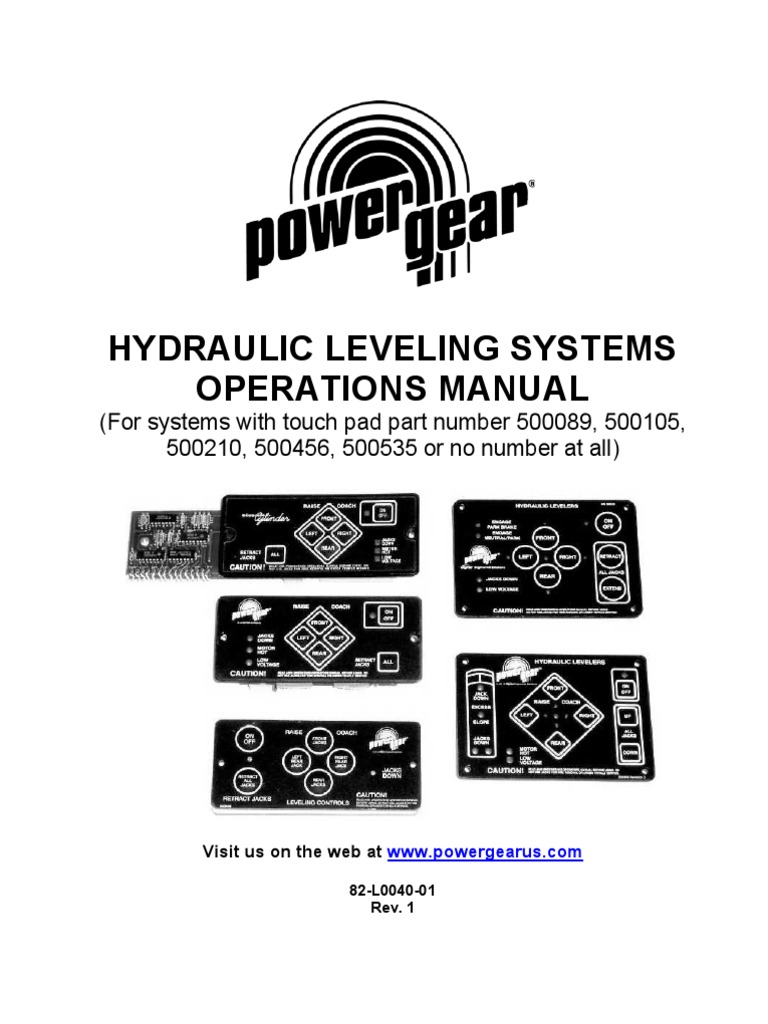 Power Gear Hydraulic Leveling Manual | PDF | Manual Transmission | Tire