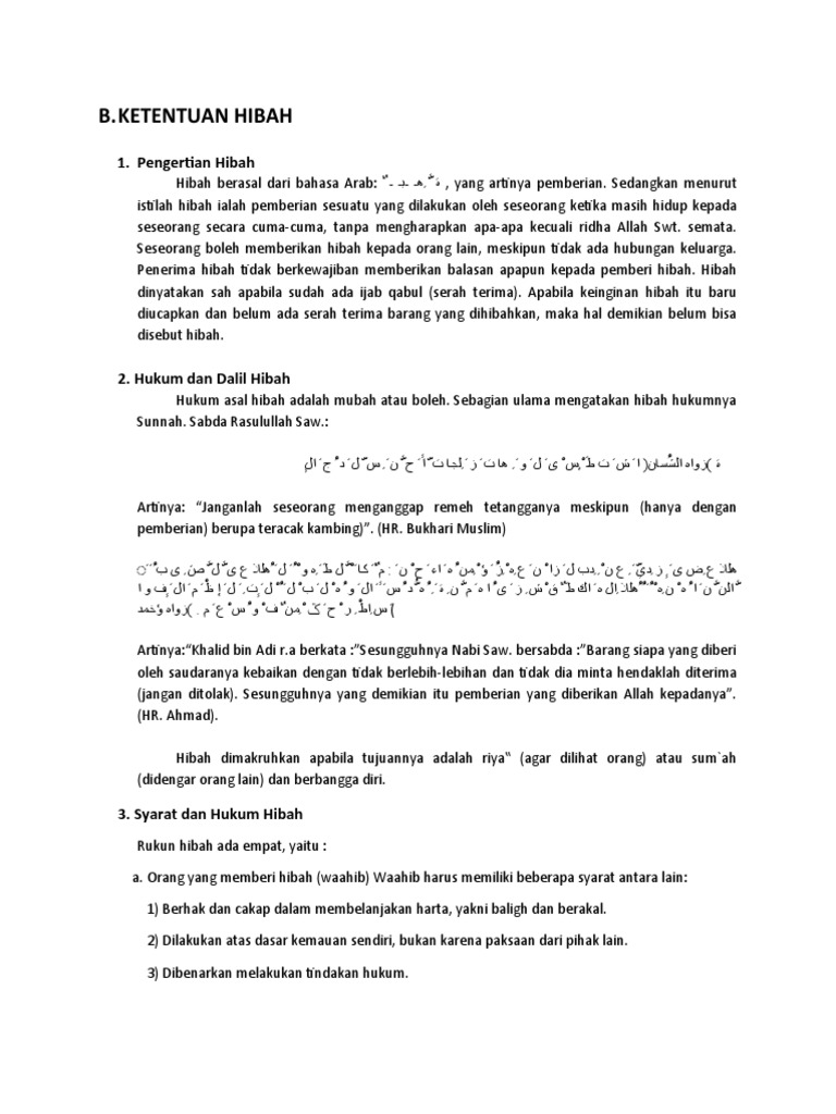 Ketentuan Hibah | PDF