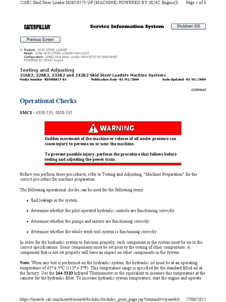 Operational Checks | PDF