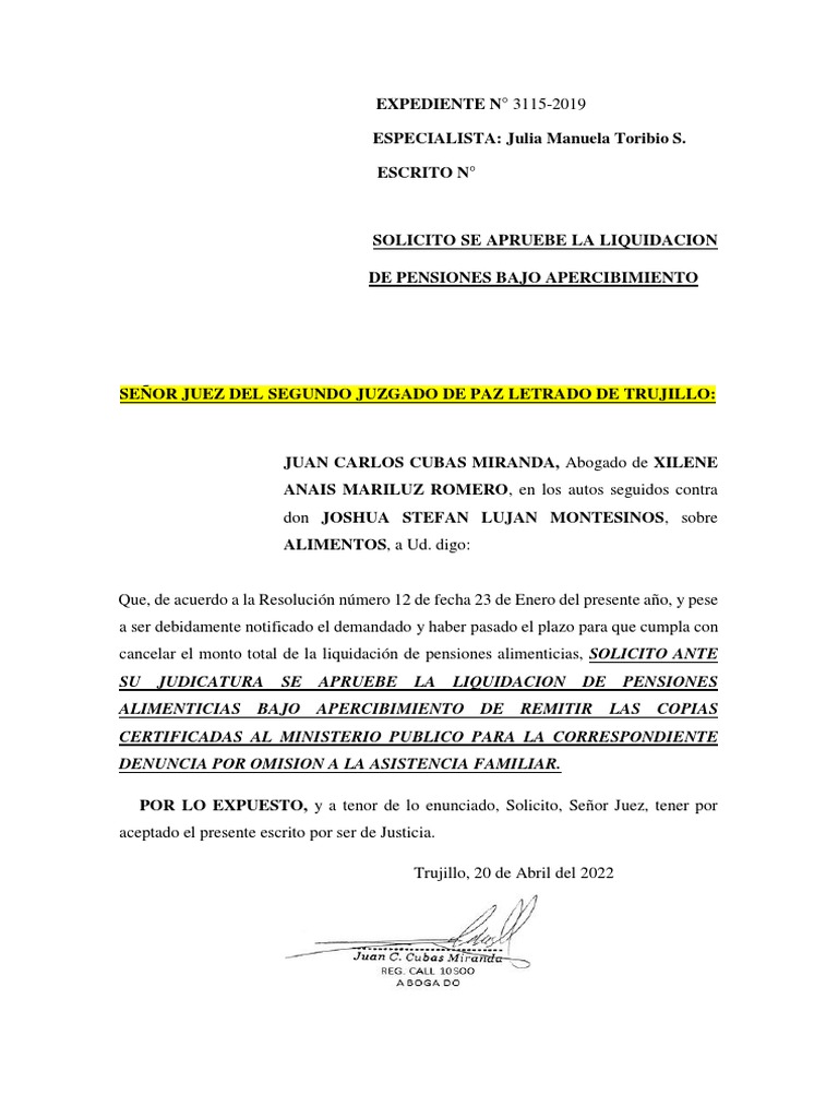 Aprobacion de Liquidacion | PDF Aprobacion de Liquidacion | PDF