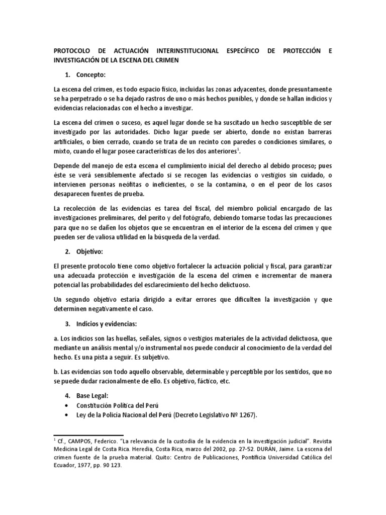 Protocolo De Actuación Interinstitucional Específico De Protección