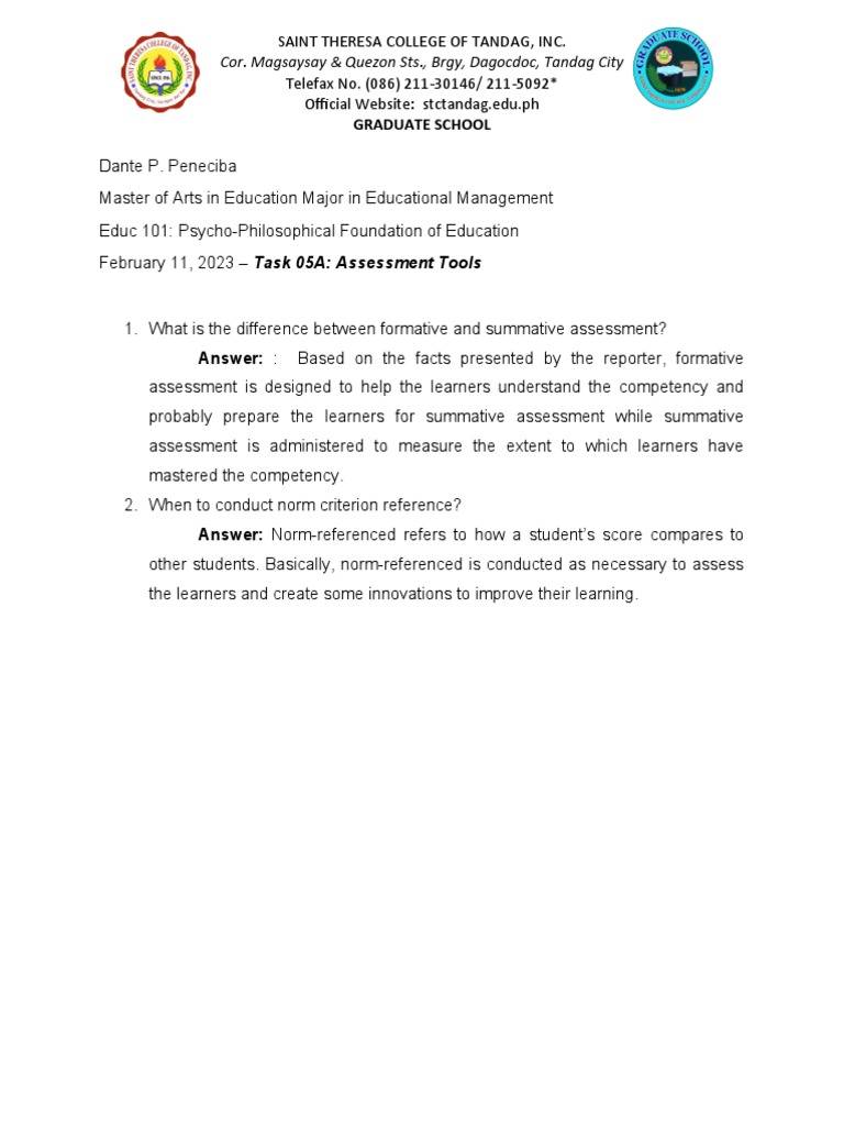 Assessment Tools | PDF