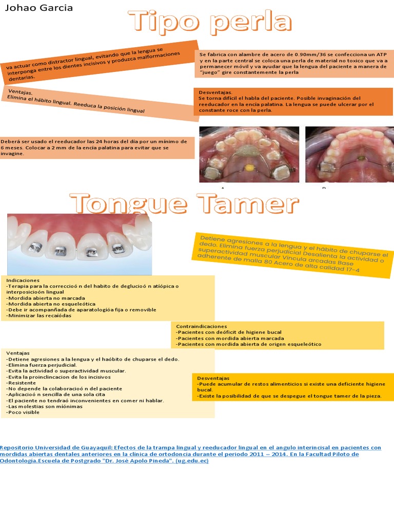 Tongue Tamer | PDF | Ortodoncia | Ramas de Odontología