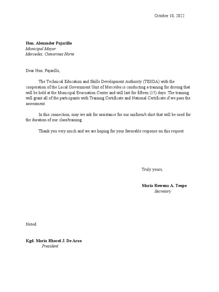 Hon. Alexander Pajarillo: Municipal Mayor Mercedes, Camarines Norte | PDF