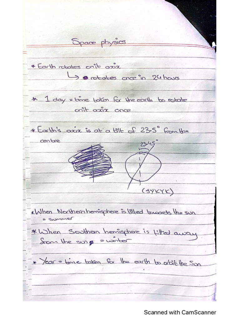 Space physics notes by Saad | PDF