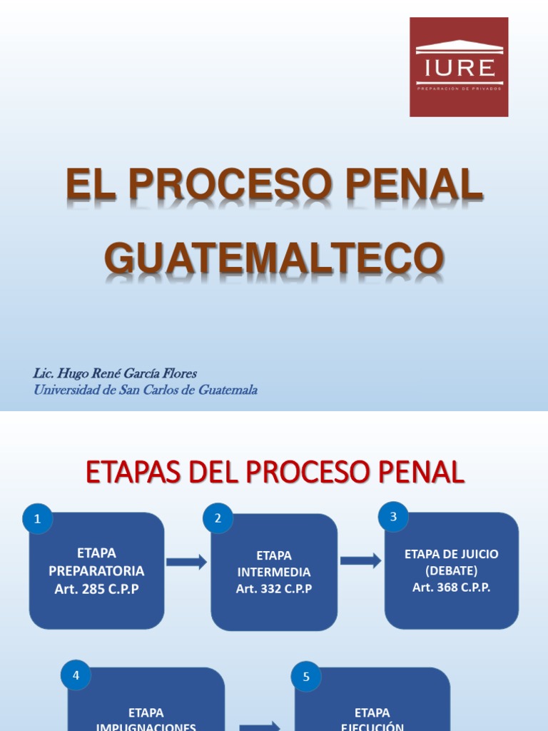 El Proceso Penal Guatemalteco: Lic. Hugo René García Flores | PDF