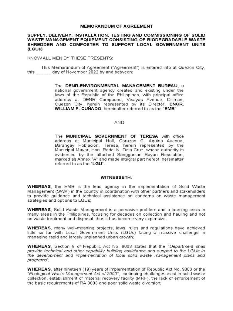 Moa Emb | PDF | Waste Management | Biodegradation