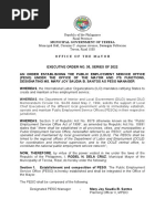 Sample Executive Order - Creation of LYDC and LYDO | PDF | President Of ...