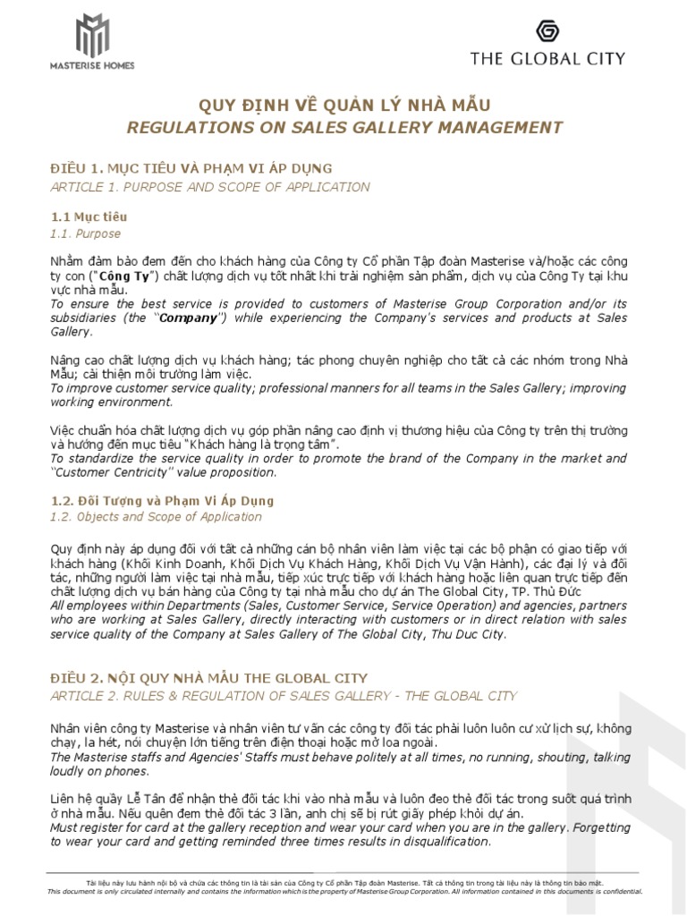 TGC - Sales Gallery Management - V.01.dec.22 | PDF