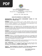 EXECUTIVE ORDER Barangay BESWMC | PDF | Waste Management | Municipal ...