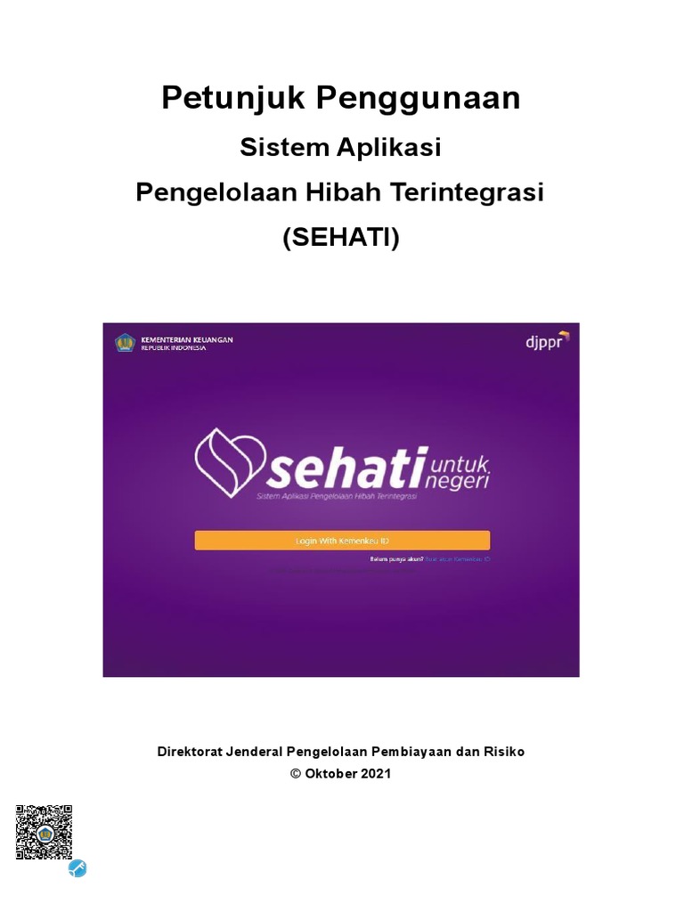 User-Guide-Sistem-Aplikasi-Pengelolaan-Hibah-Terintegrasi - SEHATI | PDF