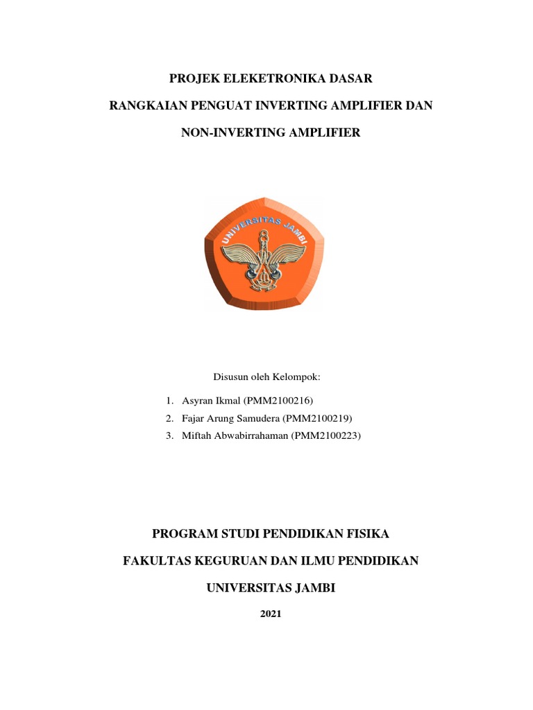 Tugas Projek Elektronika Dasar | PDF