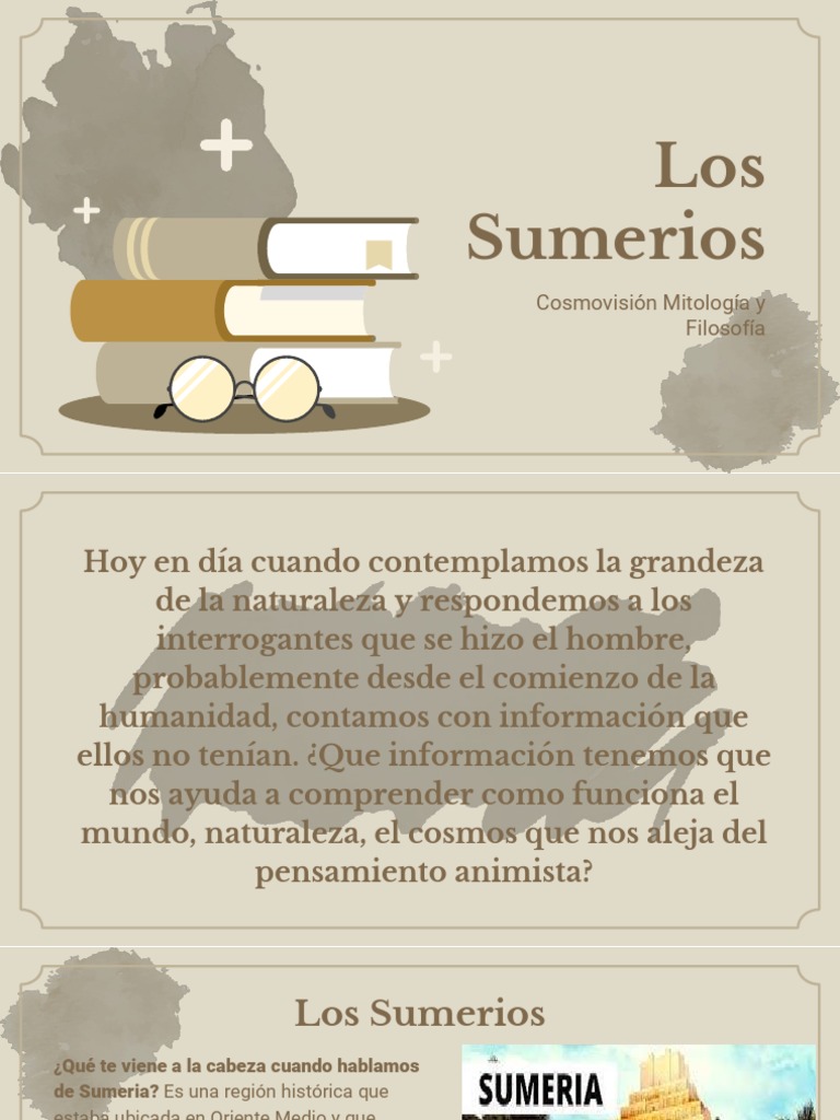 Cosmovisión y Filosofía Sumeria | PDF | Sumeria | Mesopotamia