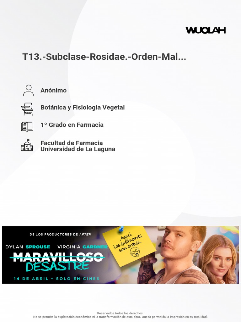 T13 - Subclase-Rosidae - Orden-Mal | PDF | Sauce | Haba de soja