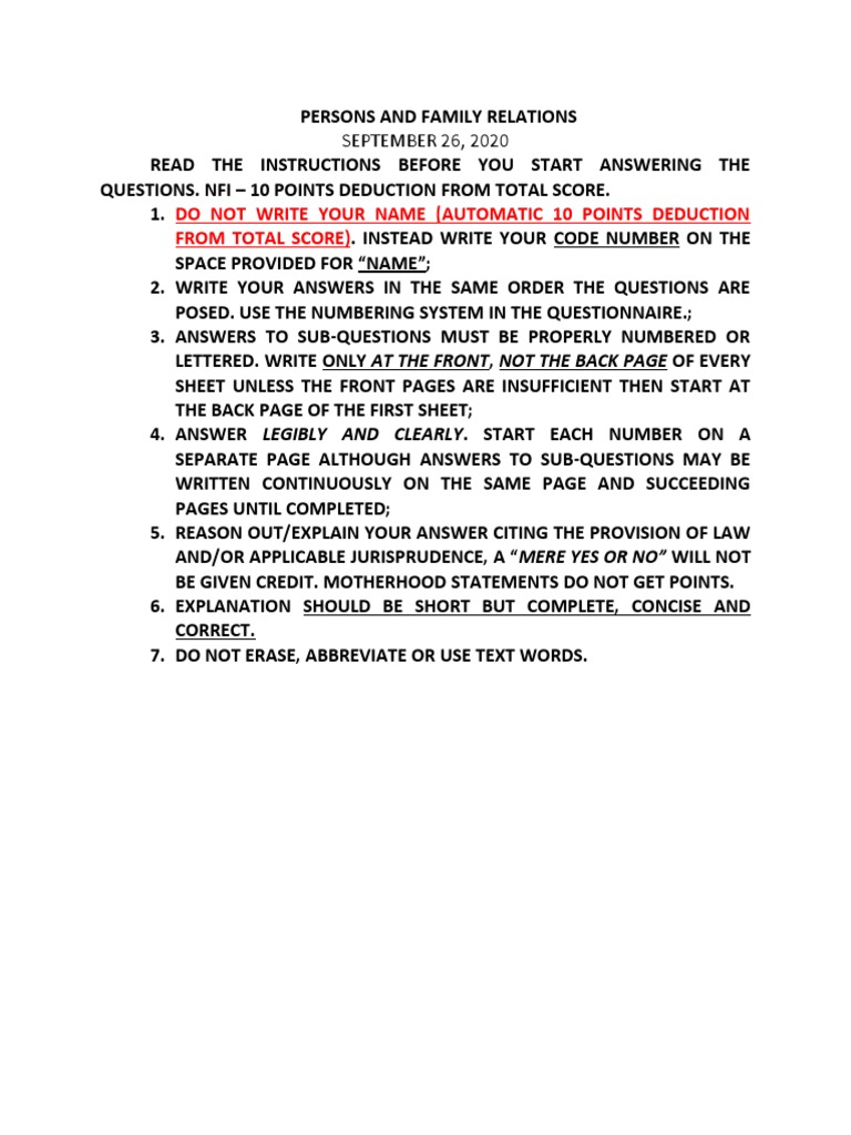 Family Relations Case Analysis | PDF | Marriage | Concurrent Estate